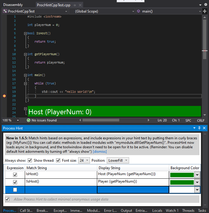 Process Hint - Visual Studio Marketplace